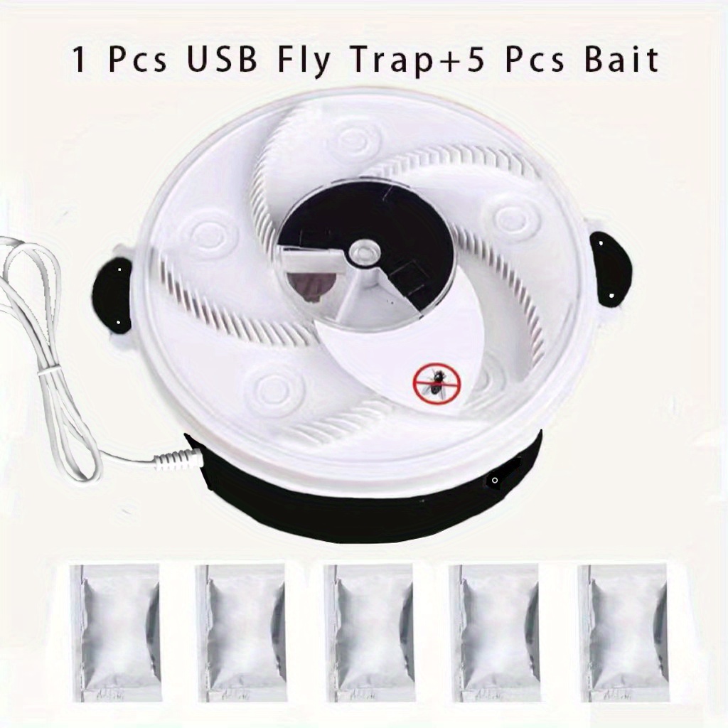 Flycatcher With Baits Electric Fly Trap Usb Insect Pest Catching Safety ...