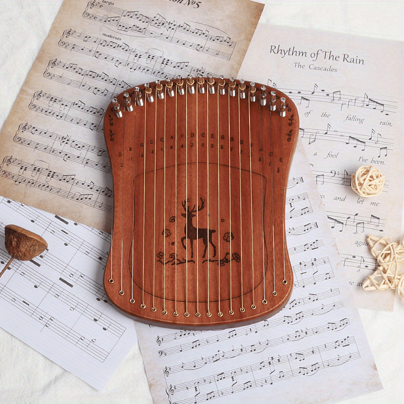 Learn Play Music Easily 17 string Harpika Lyre Harp! - Temu