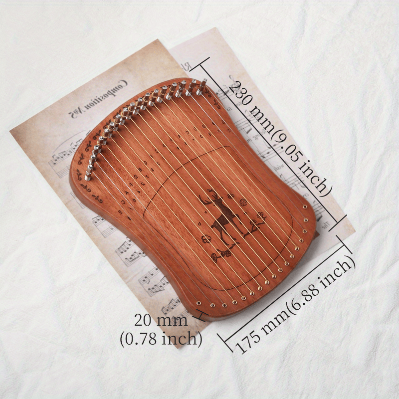Learn Play Music Easily 17 string Harpika Lyre Harp! - Temu