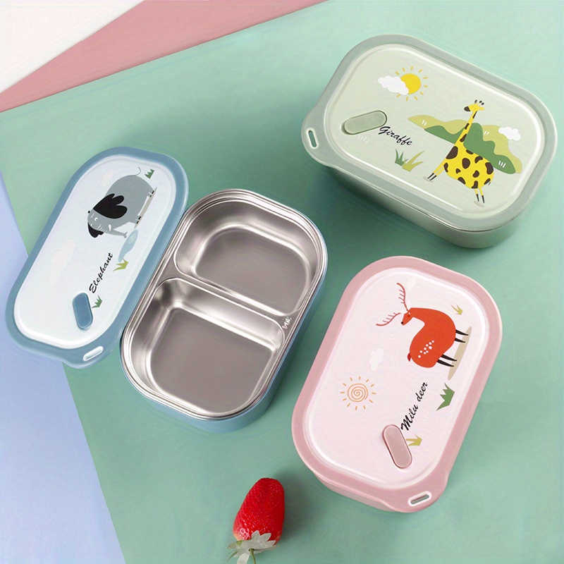 Stainless Steel Bento Box Portable Lunch Box Tees Adult - Temu