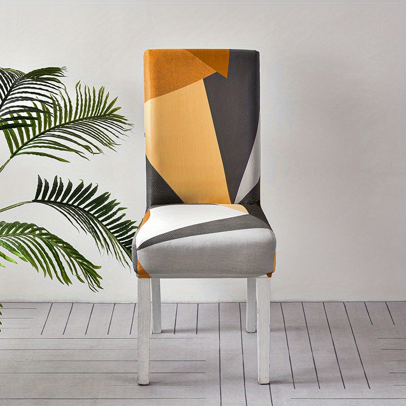 Removable Geometric Dining Chair Covers Washable Stretchable - Temu New ...