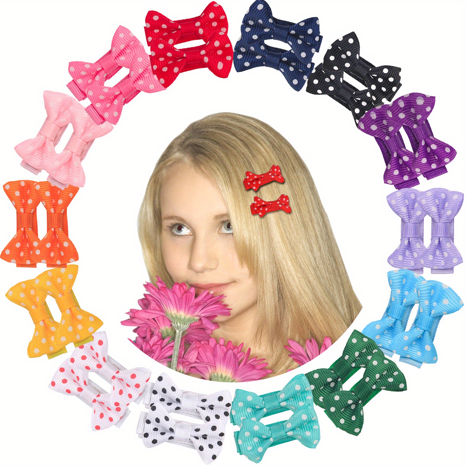 1 par de mini clips de para niñas, patrones de de caramelo a ...