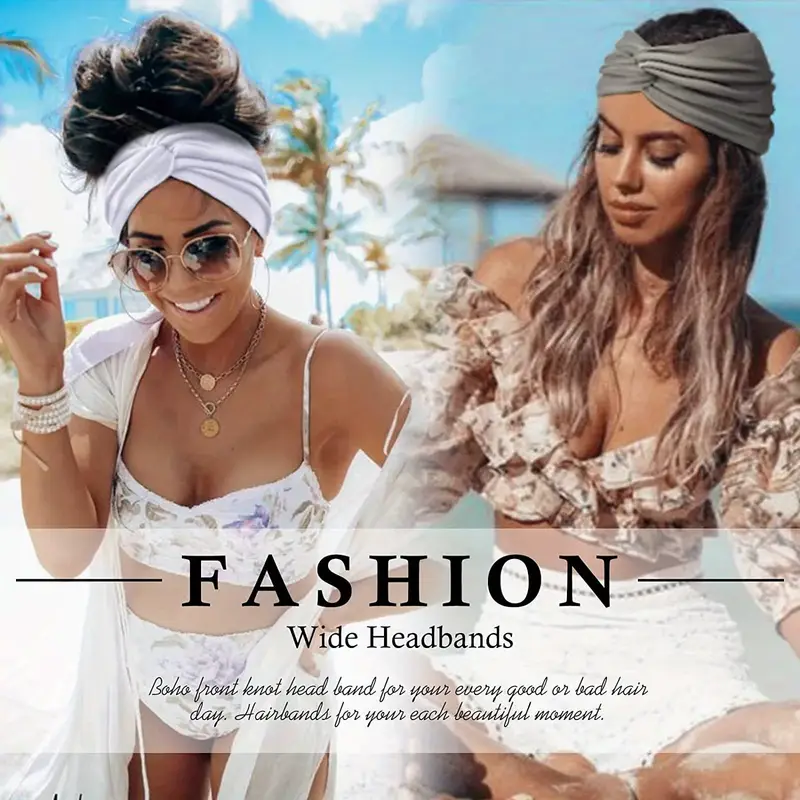 Cross Knot Elastic Headband Sweat Absorbing Running Workout Temu