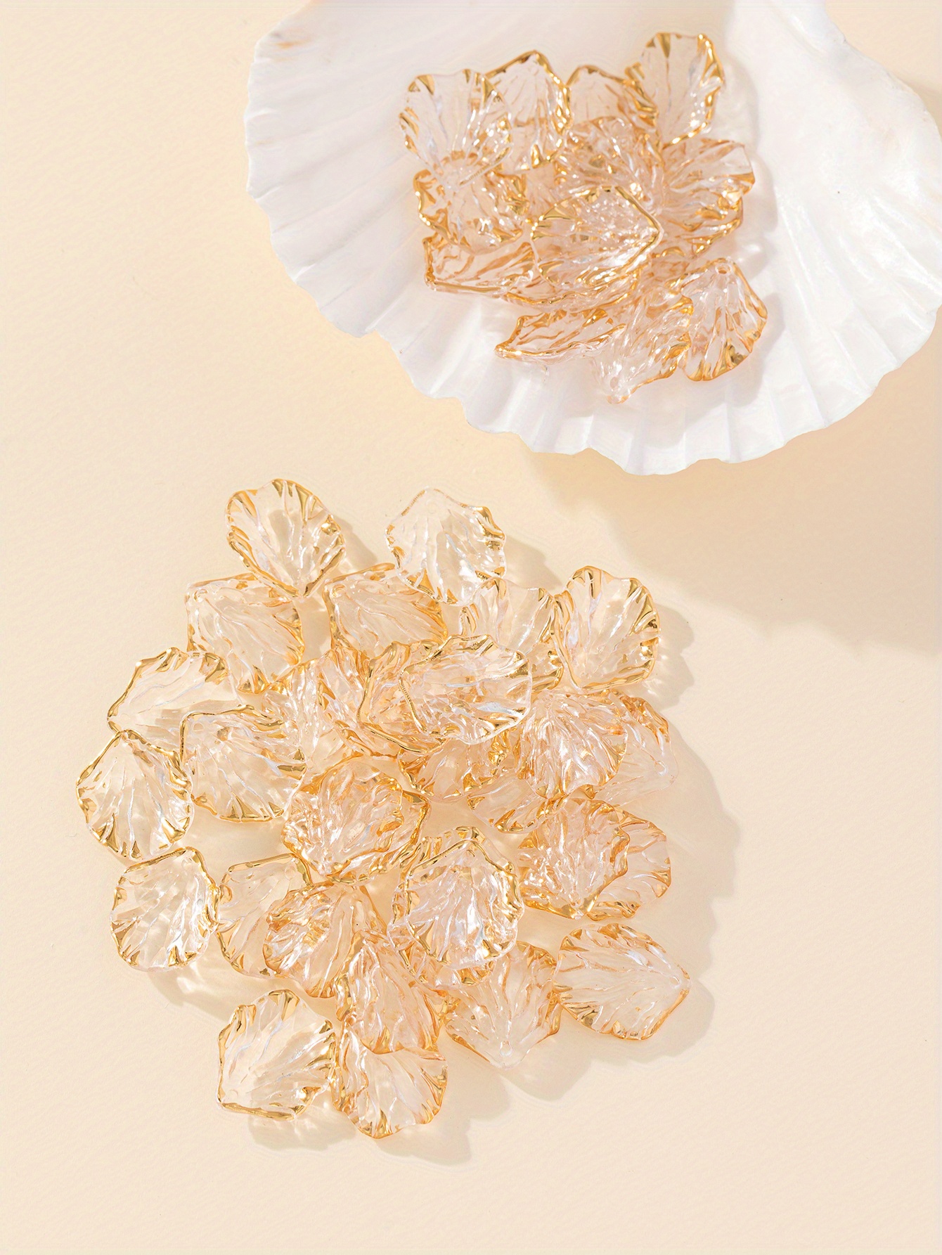 new white vegetable leaf creative shaped golden - Temu