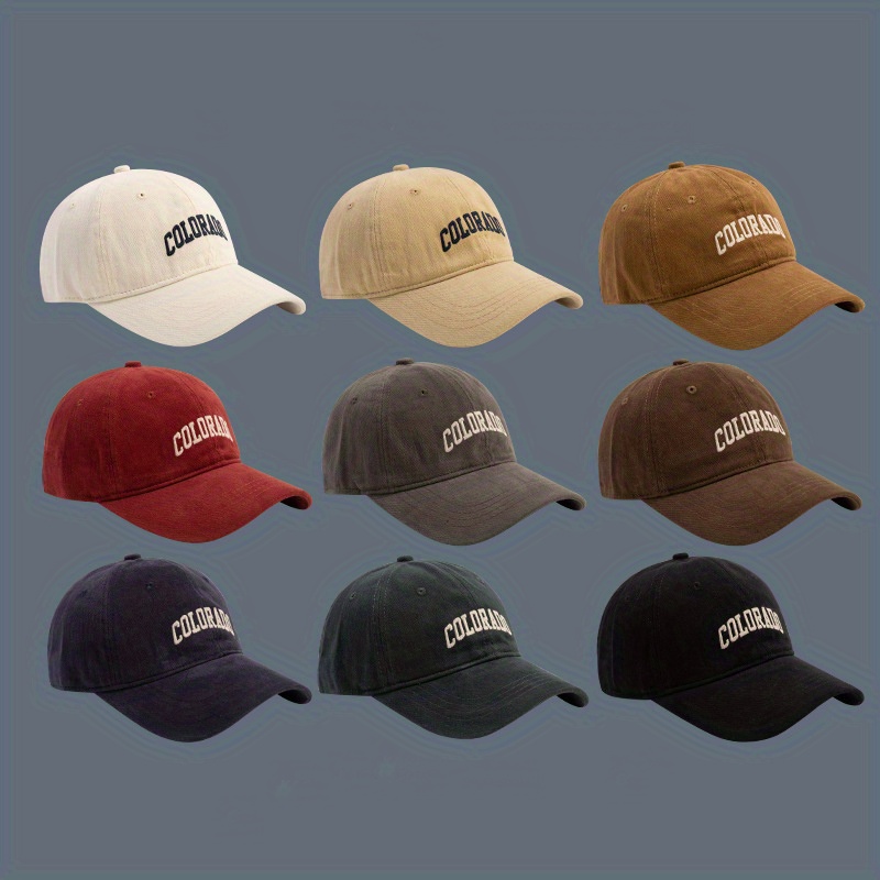 1pc mens fashion retro alphabet embroidered cap sunshade baseball cap ...