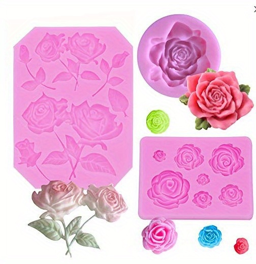 3d Rose Daisy Chocolate Molds Perfect Diy Cake Decorating - Temu Australia