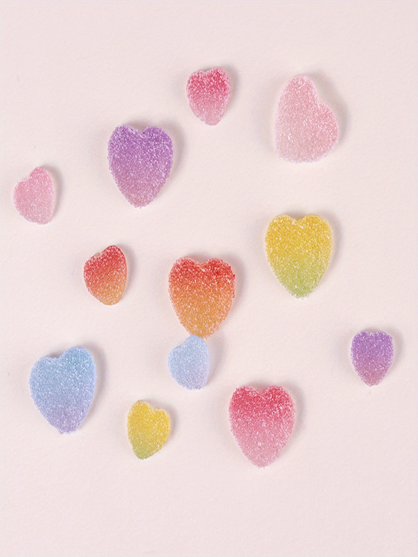 New Mini Cartoon Heart shaped Candy Rubber Resin Diy - Temu Australia
