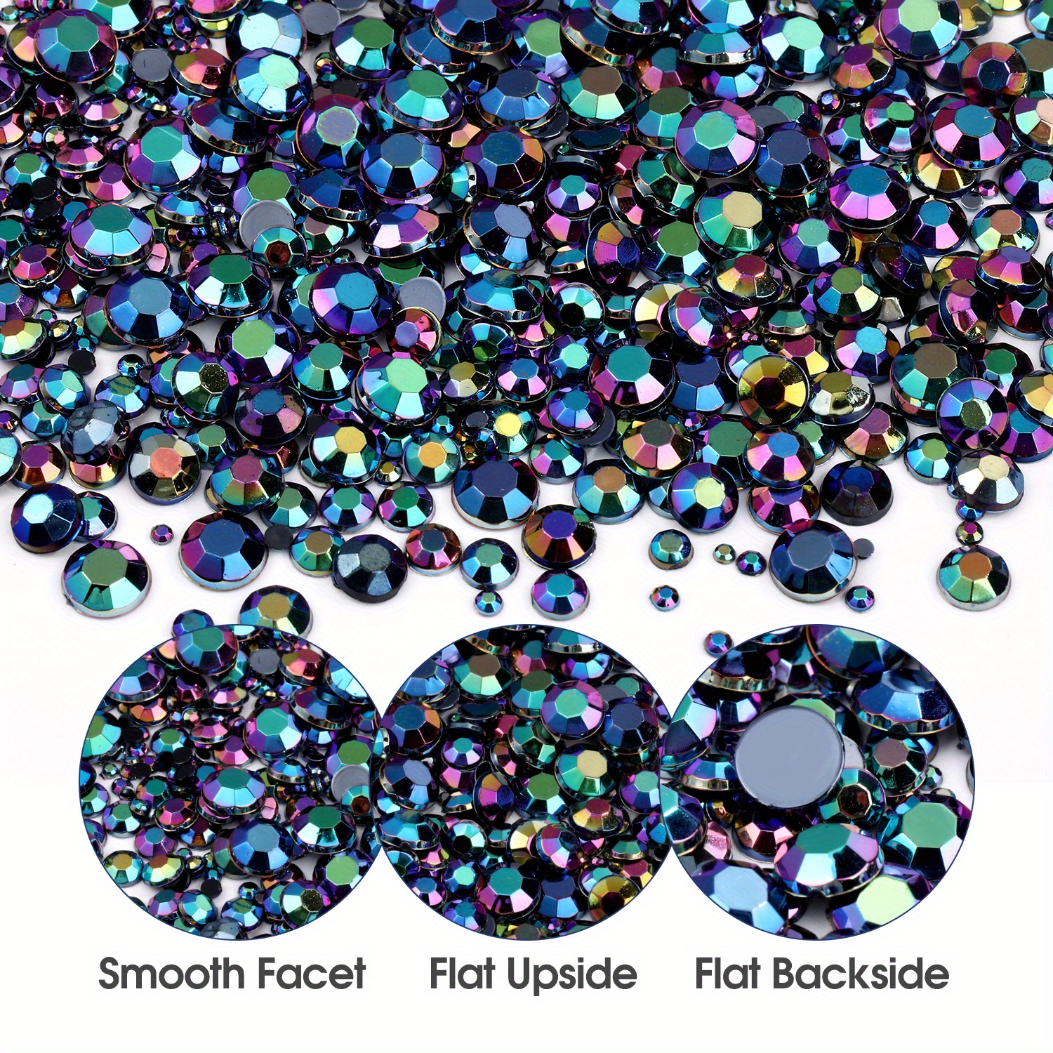 Flat back Crystal Rhinestones In 6 Sizes Includes Pick - Temu South Africa