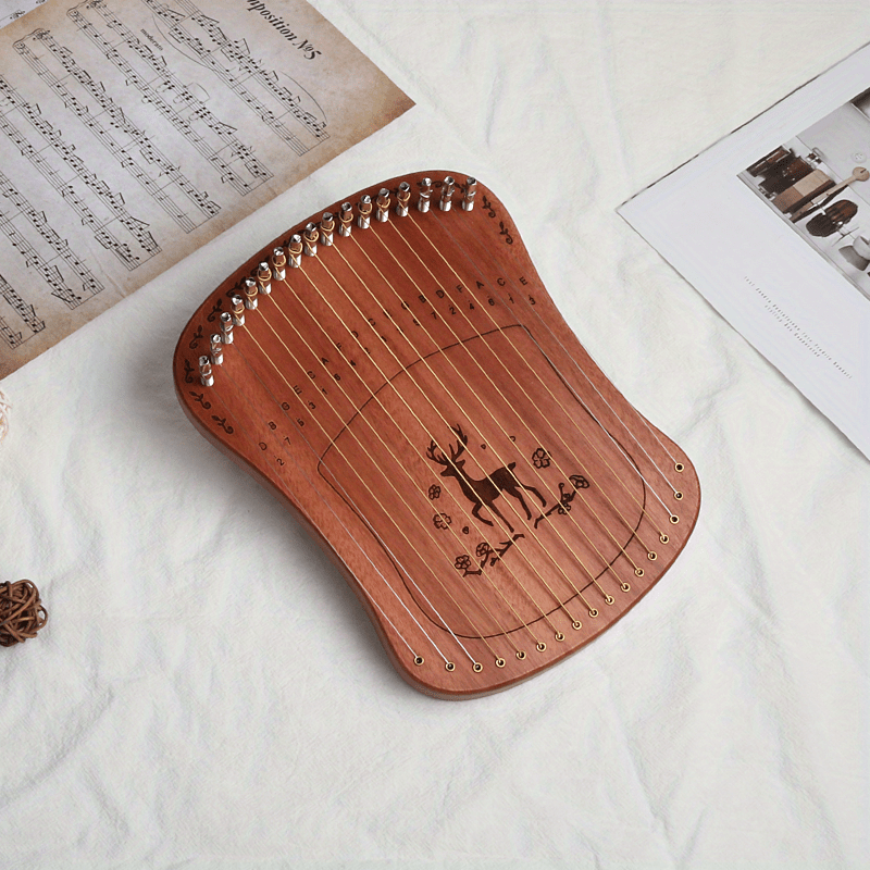 Learn Play Music Easily 17 string Harpika Lyre Harp! - Temu