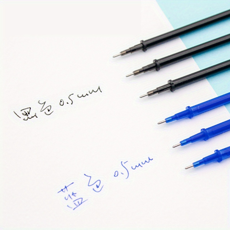 52pcs set 0 5mm erasable gel pen refill rod blue black ink washable ...