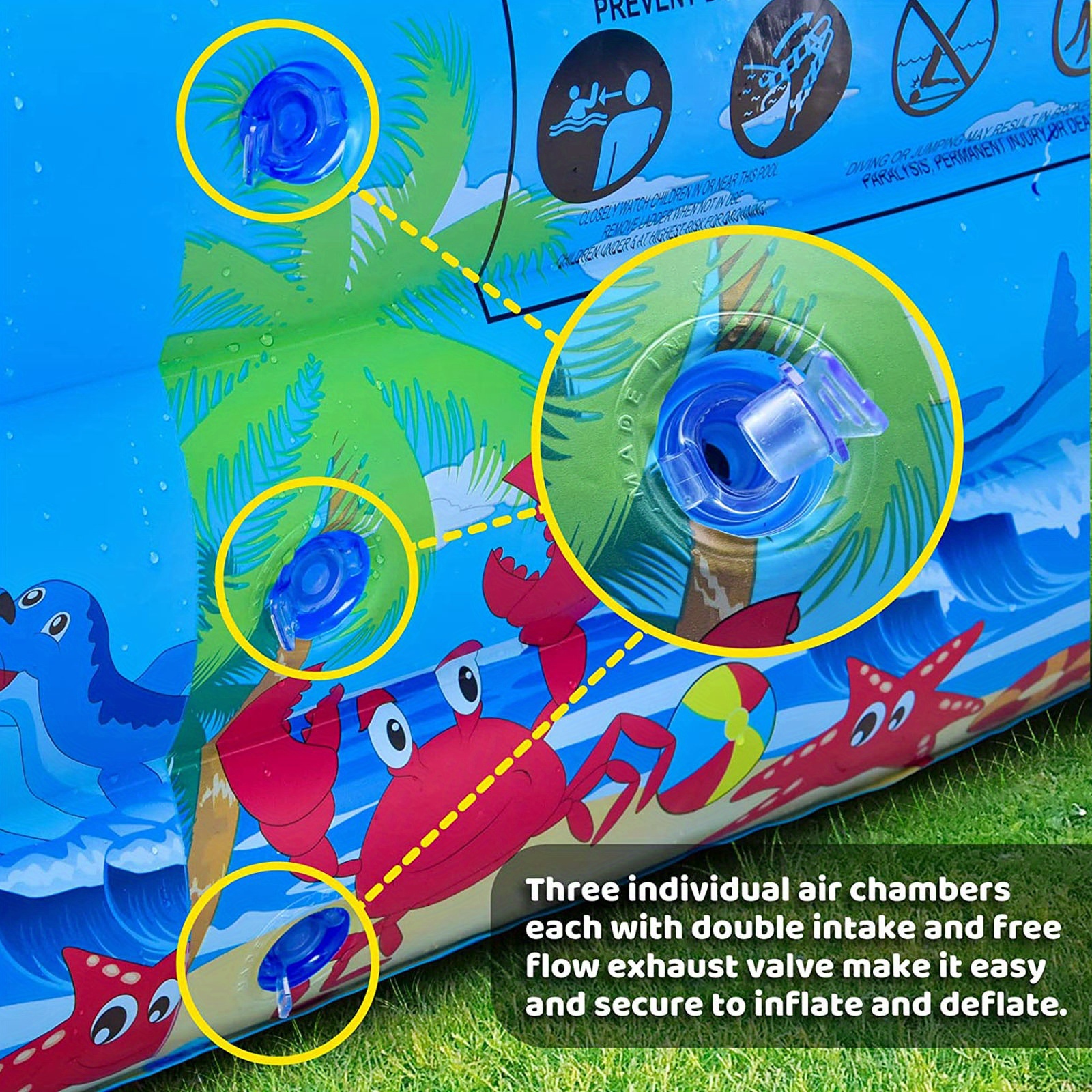 Inflatable Swimming Pool Family Lounge Pool Full sized - Temu