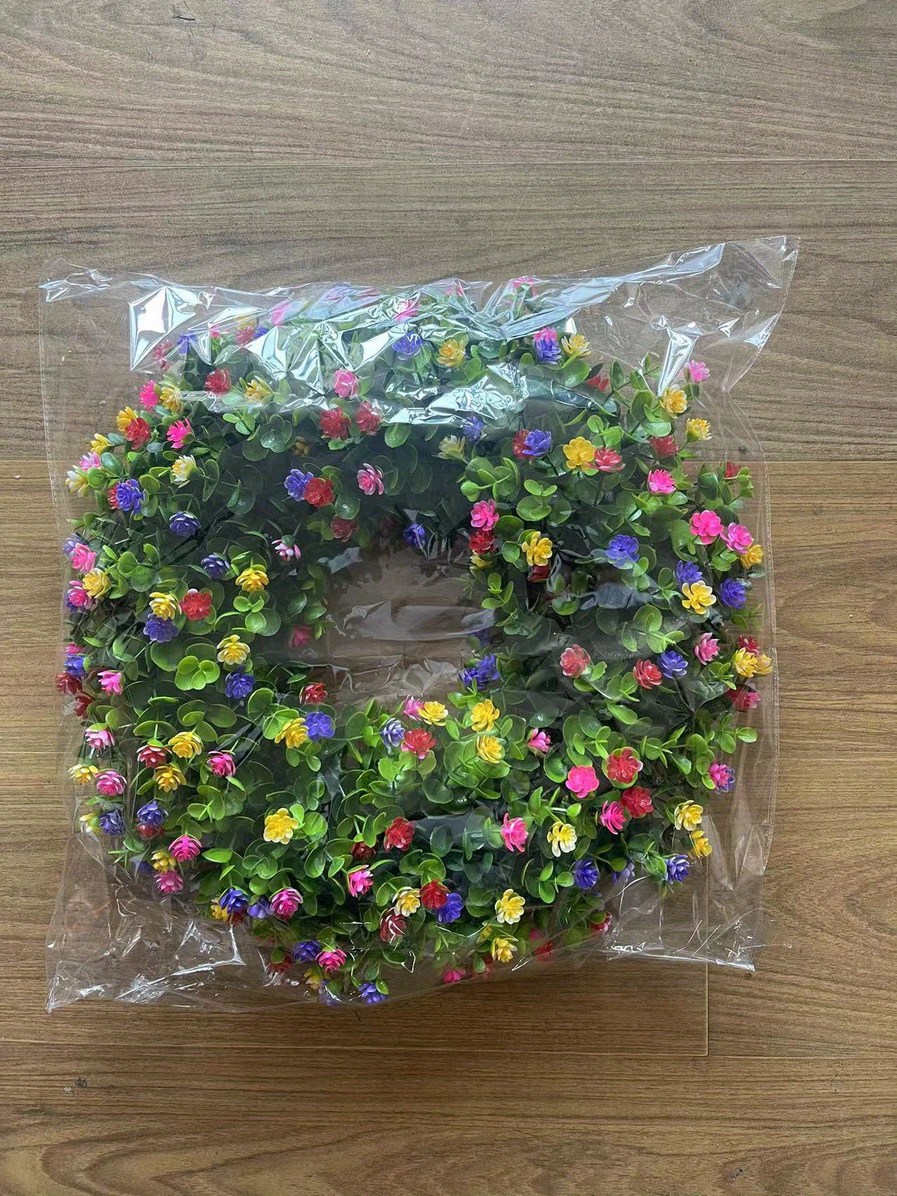 Farmhouse Spring Wreath Artificial Flowers Garden Door Decor - Temu ...