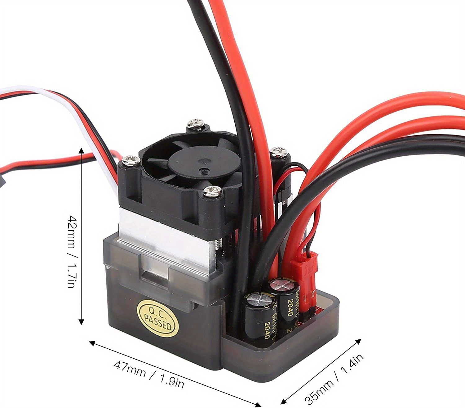 rc brushed esc high voltage version 320a brush esc with brake cooling ...