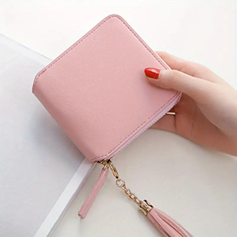 tassel decor mini coin purse solid color - Temu Portugal tassel decor mini coin purse solid color - Temu Portugal