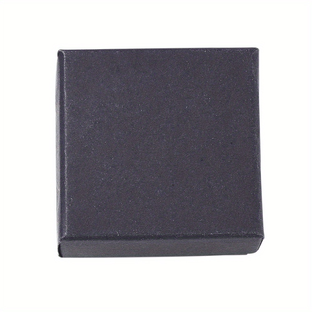 Square Black Colored Kraft Paper Jewelry Box Necklace - Temu United Kingdom