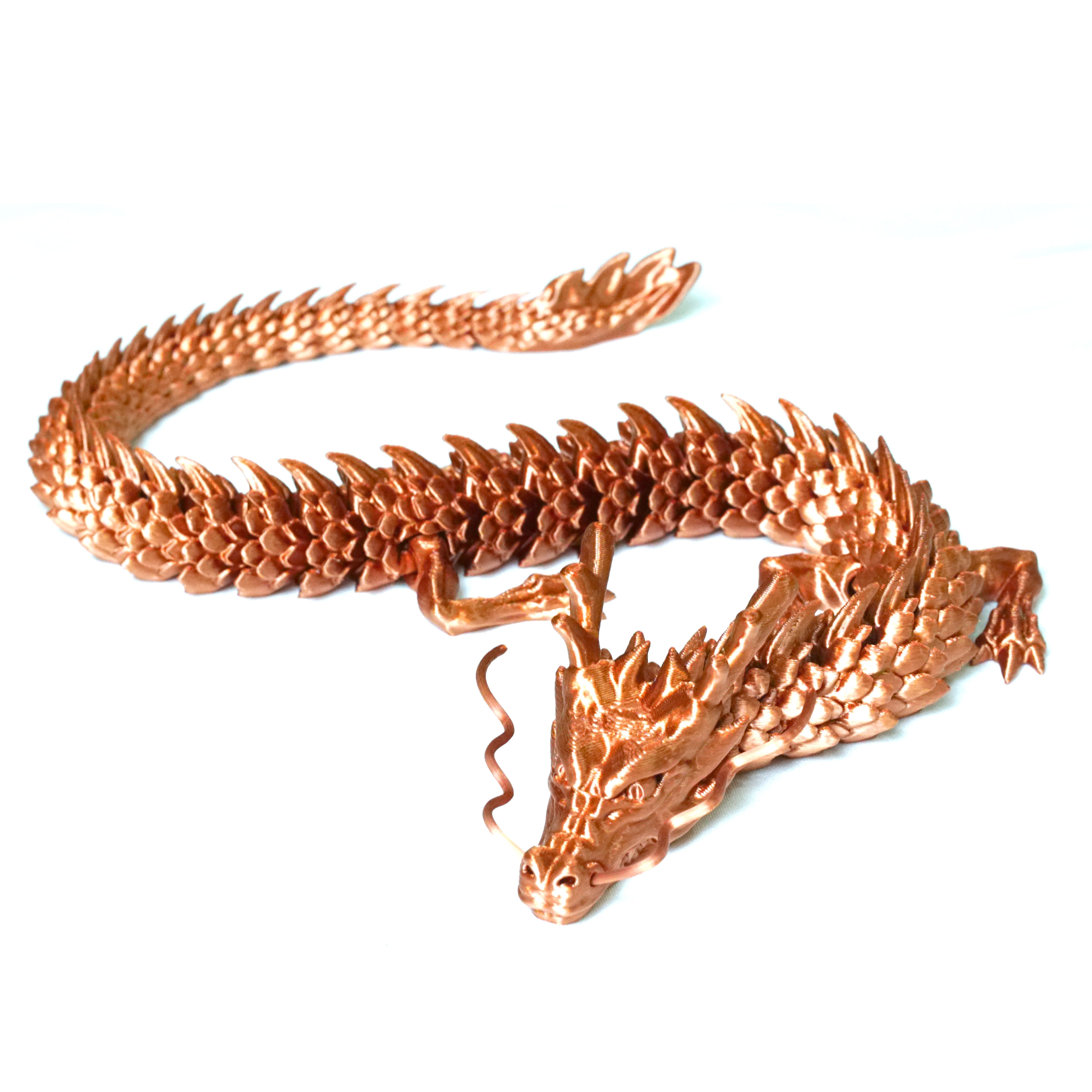 Handcrafted Red Copper 3d Dragon Toy God Dragon Joint - Temu