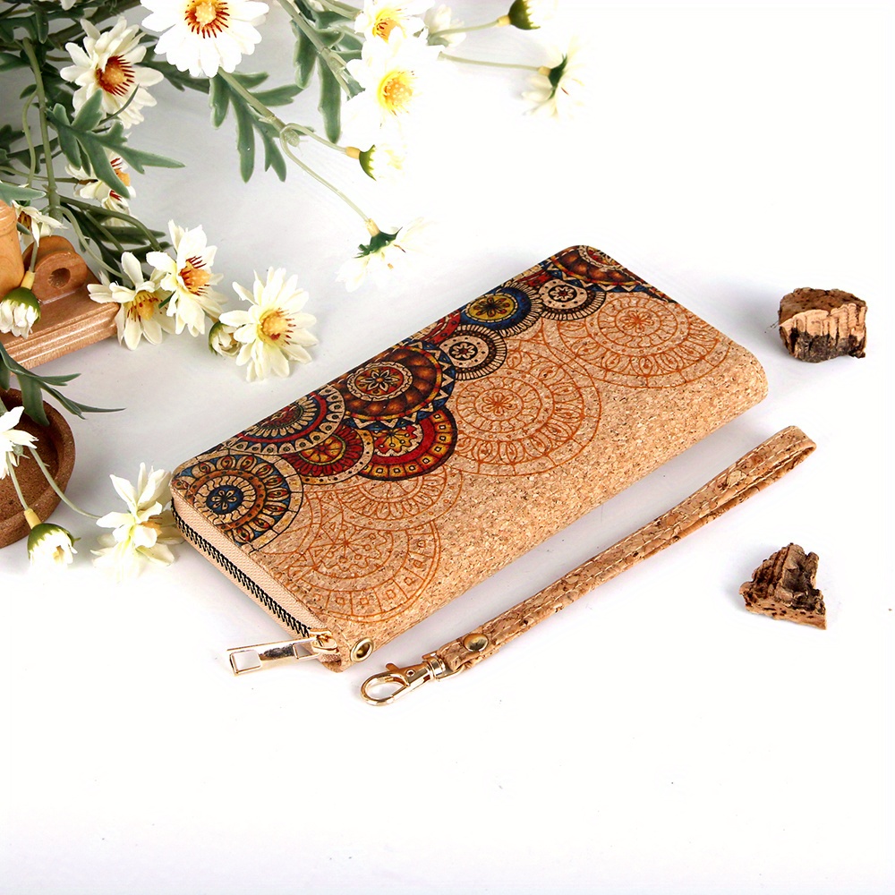 vintage geometric pattern wallet clutch zipper around coin - Temu ...