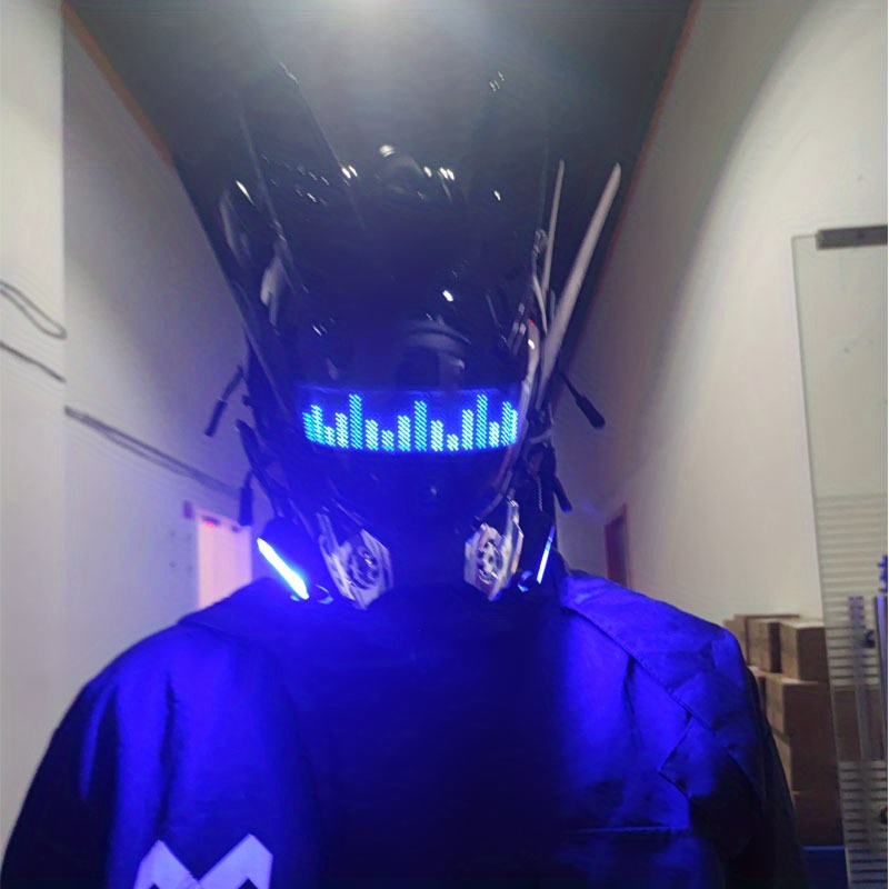 Cyberpunk Mask Mechanical Horn Cosplay Photography Street Shooting ...