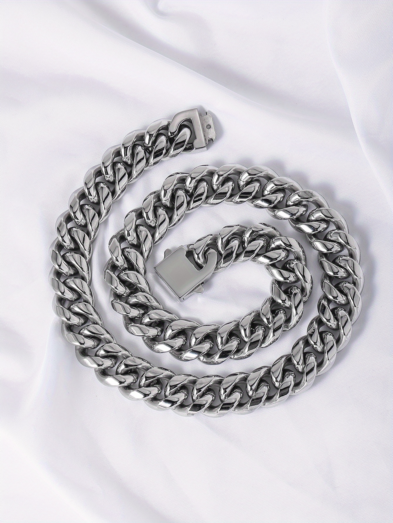 Casual Trendy Hip Hop Stainless Steel Necklace Chain - Temu Australia