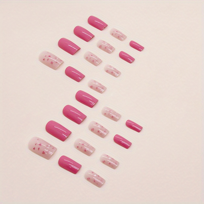 Spring Nails Short Square Press Nails - Temu