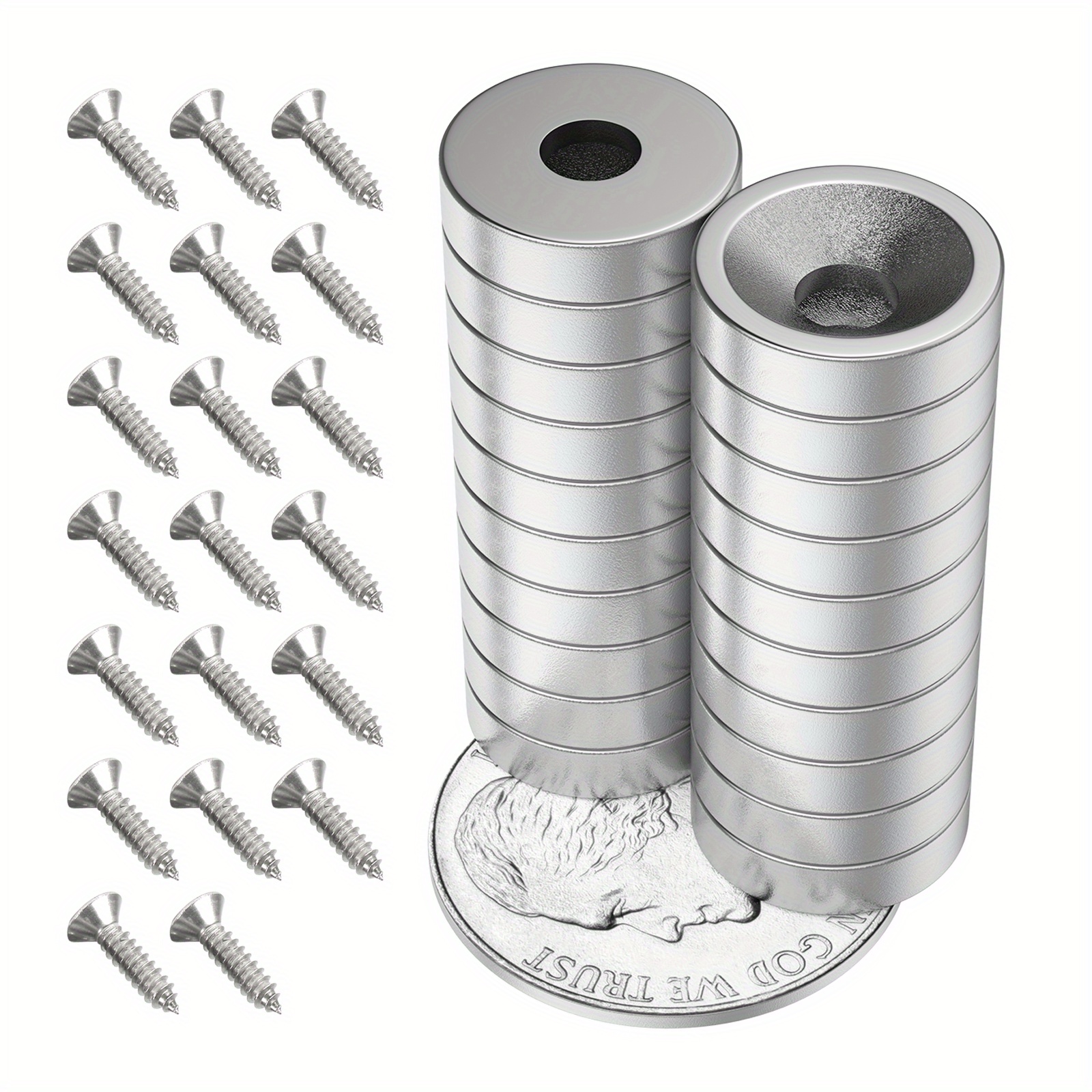 Perforated Ndfeb Magnets Strong Permanent Rare Earth Countersunk ...