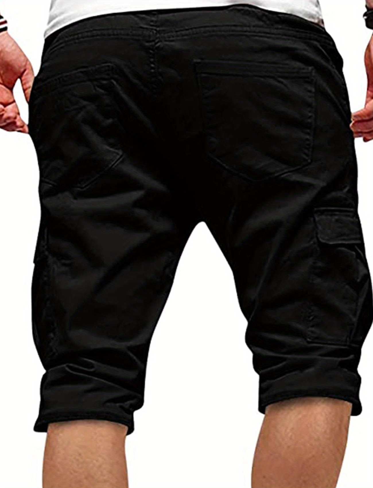 Classic Design Men's Drawstring Cargo Short Pants - Temu United Kingdom