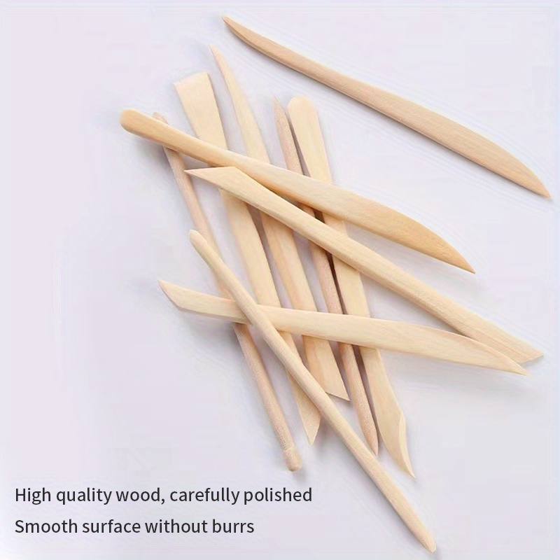 22 Clay Sculpture Tools 10 Carving Wooden Knives Diy Ceramic - Temu