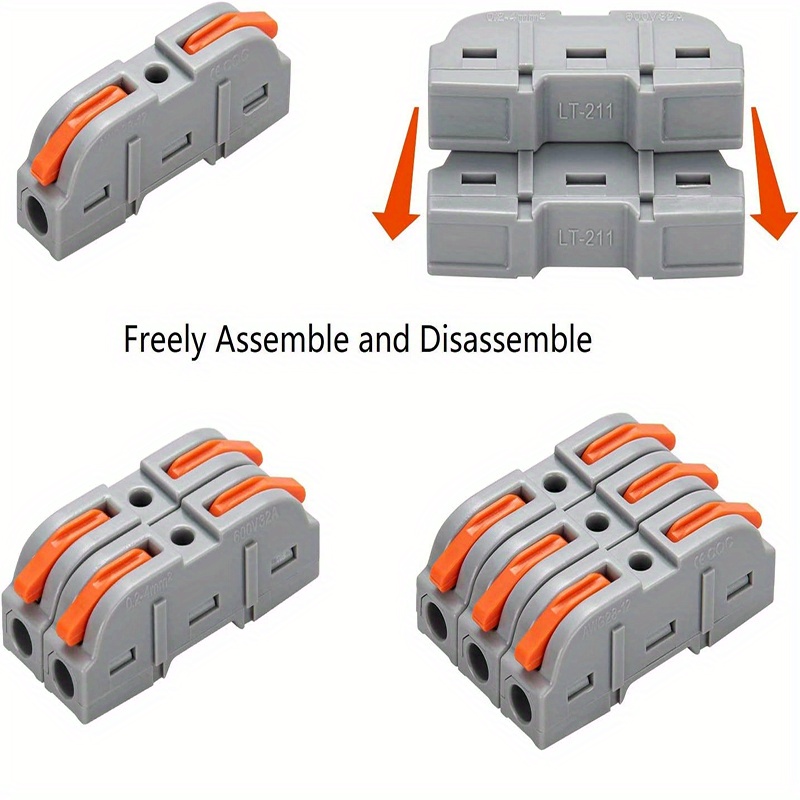 40 Piezas Conector Conductor Conector Rápido Conector - Temu