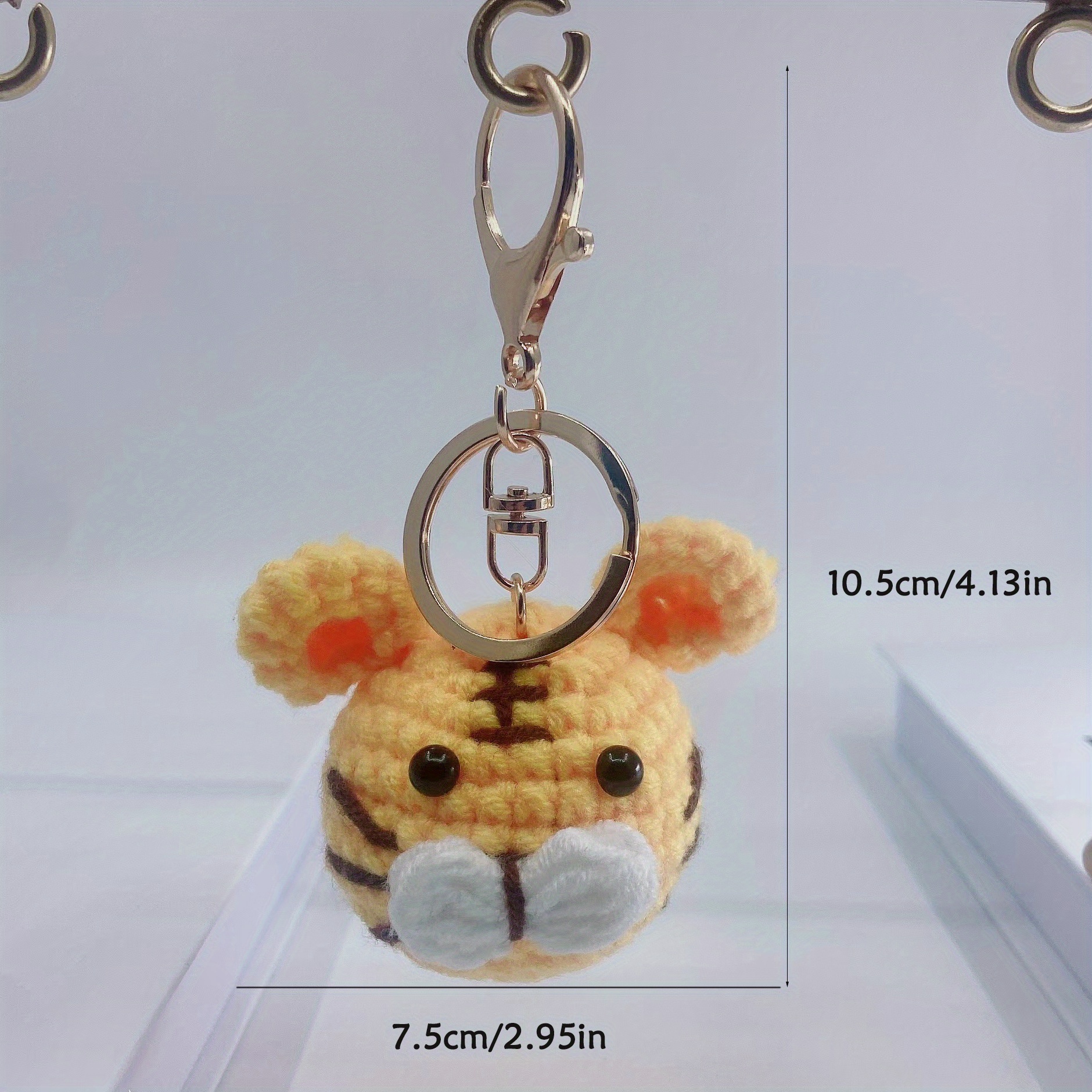 Cartoon Keychain Cute Weaving Animal Key Ring - Temu New Zealand