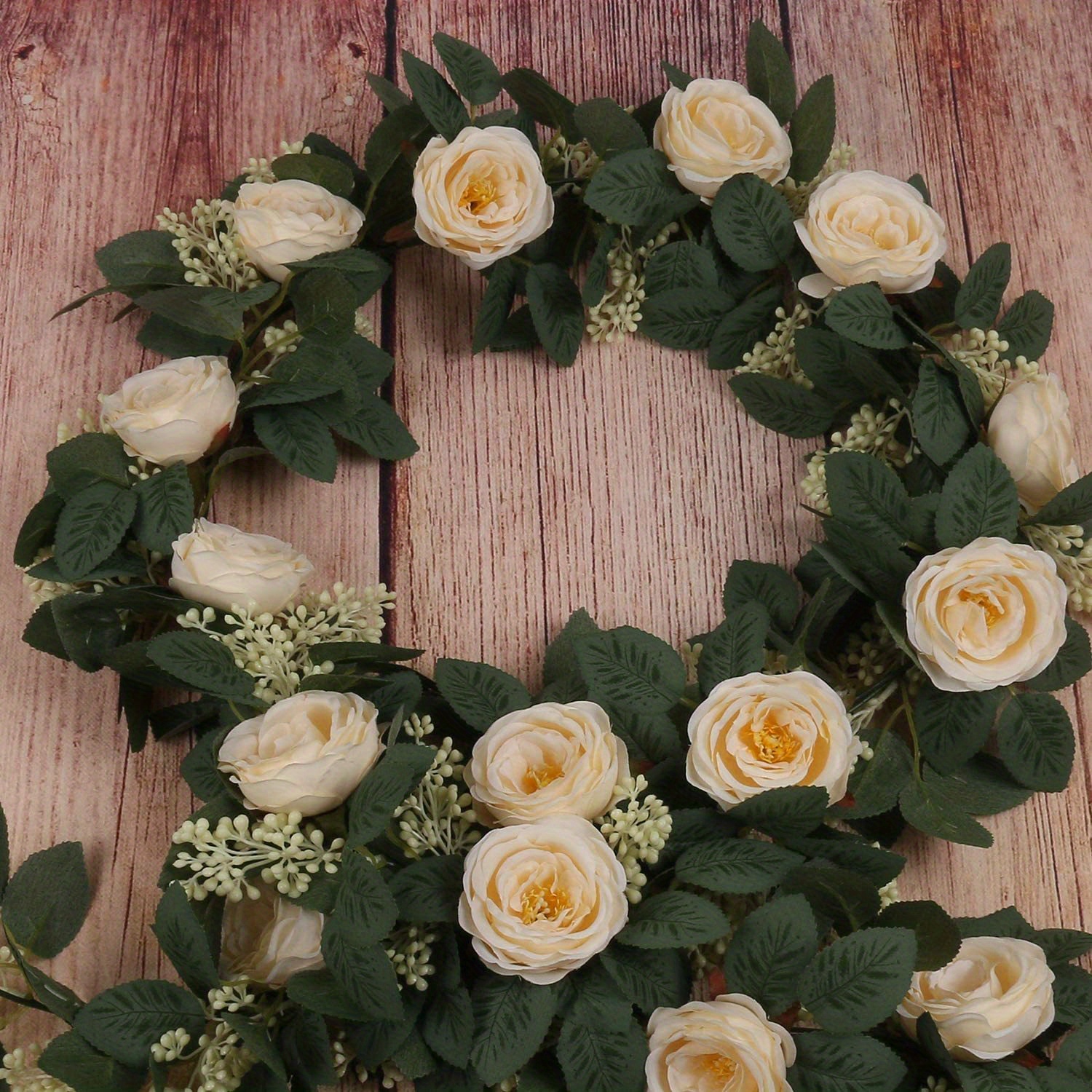 Realistic Rose Vine Garland Home Garden Weddings - Temu Denmark