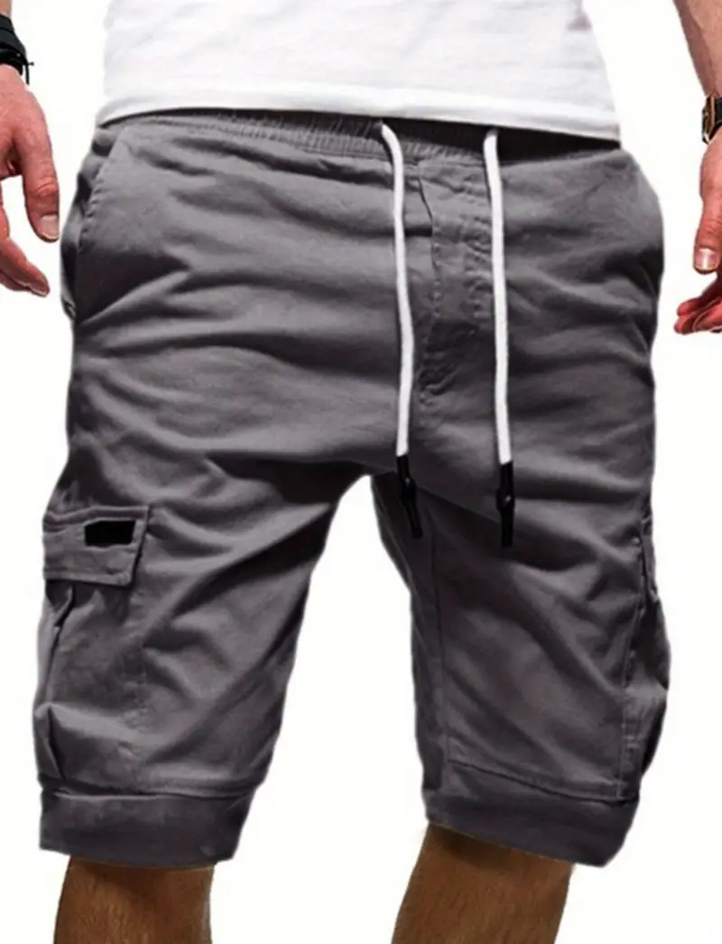 Classic Design Mens Drawstring Cargo Short Pants Temu United Kingdom