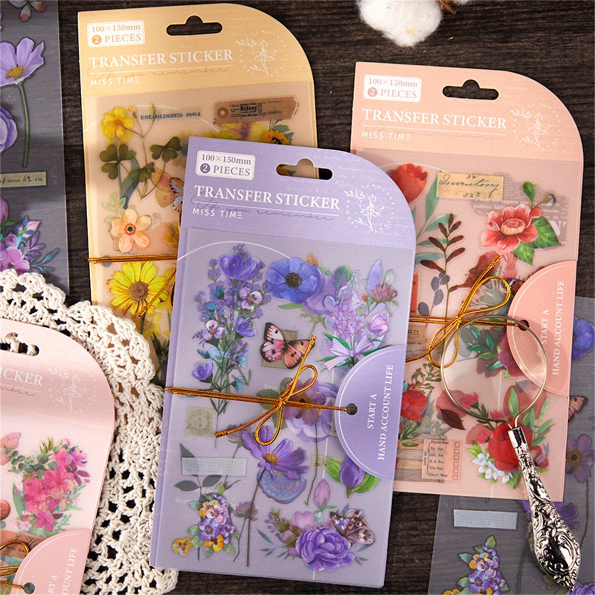 Transfer Printing Stickers Retro Natural Journal Diary - Temu