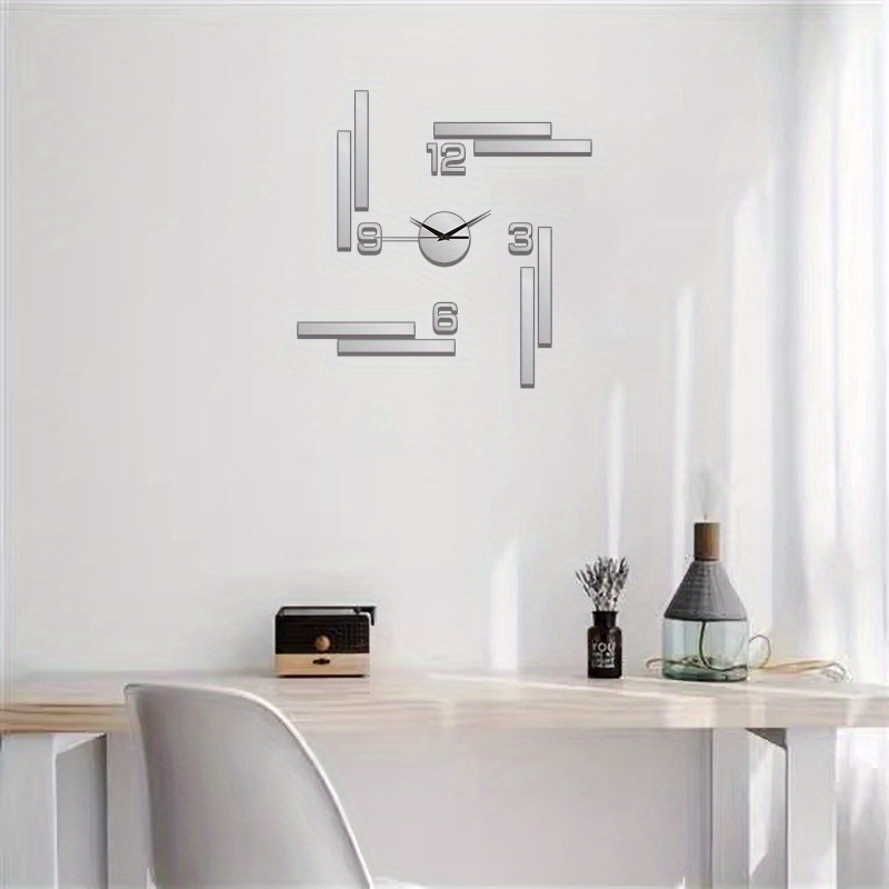 1pc Clock Simple Clock Mute Digital Clock Living Room Kitchen Bedroom ...