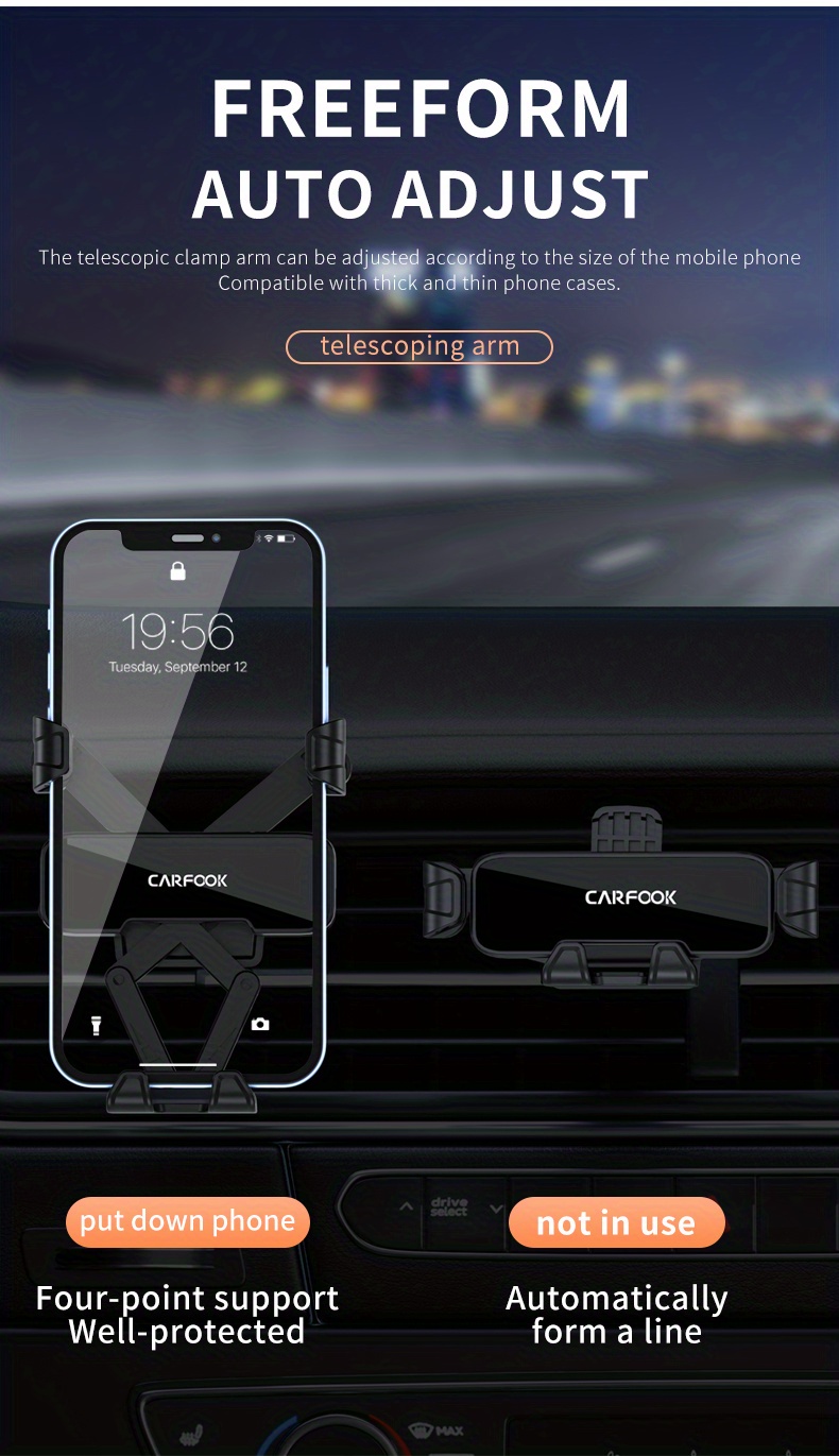 Automotive Supplies Car Mobile Phone Navigation Bracket - Temu Australia