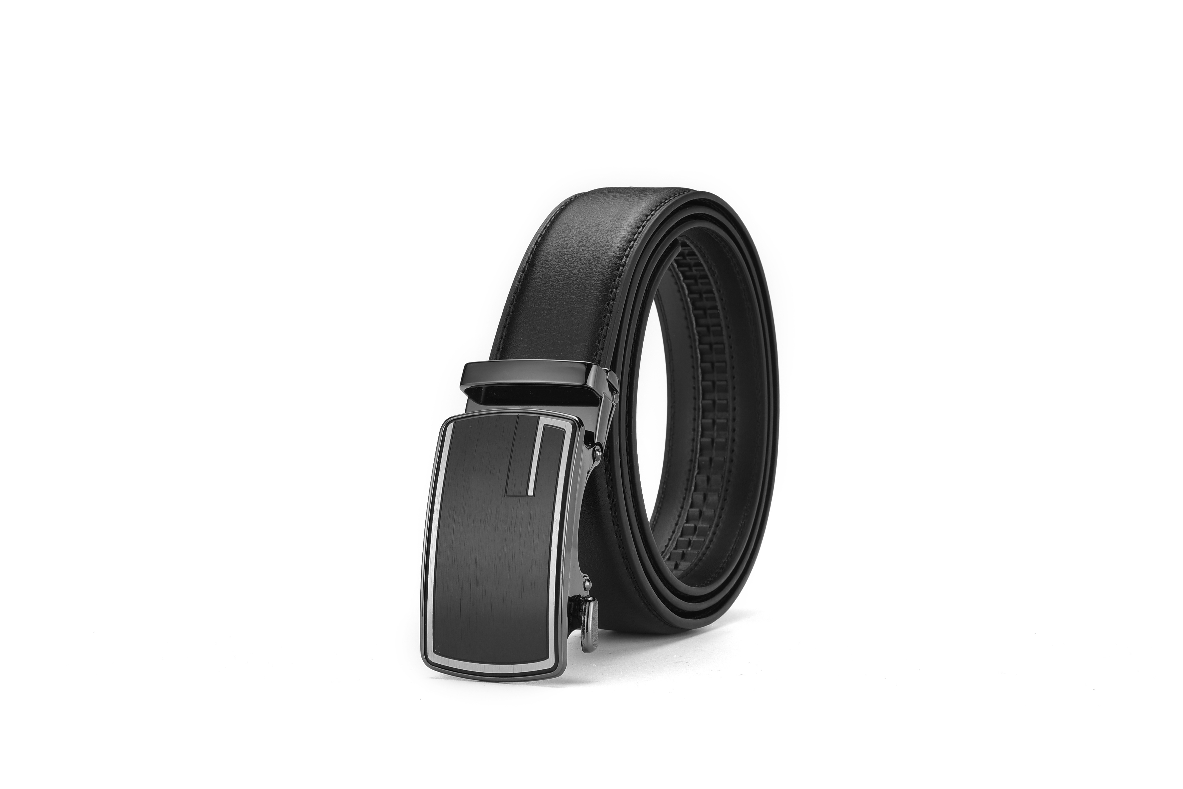 mens calfskin leather formal belt with automatic common code for ...