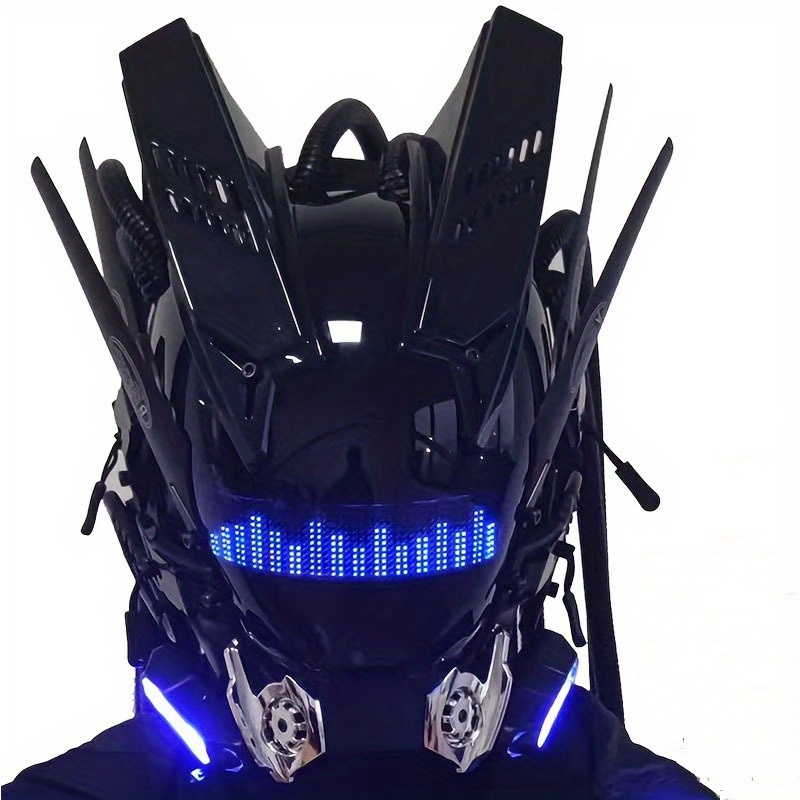 Cyberpunk Mask Mechanical Horn Cosplay Photography Street Shooting ...