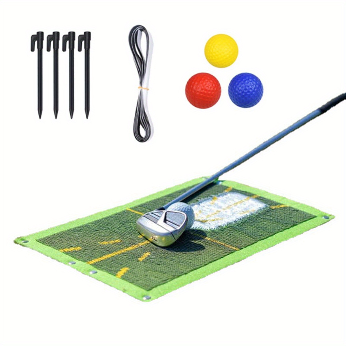 Golf Training Mat 19 3 X 9 5 Inches Hitting Practice Grass Aid Rug Set ...