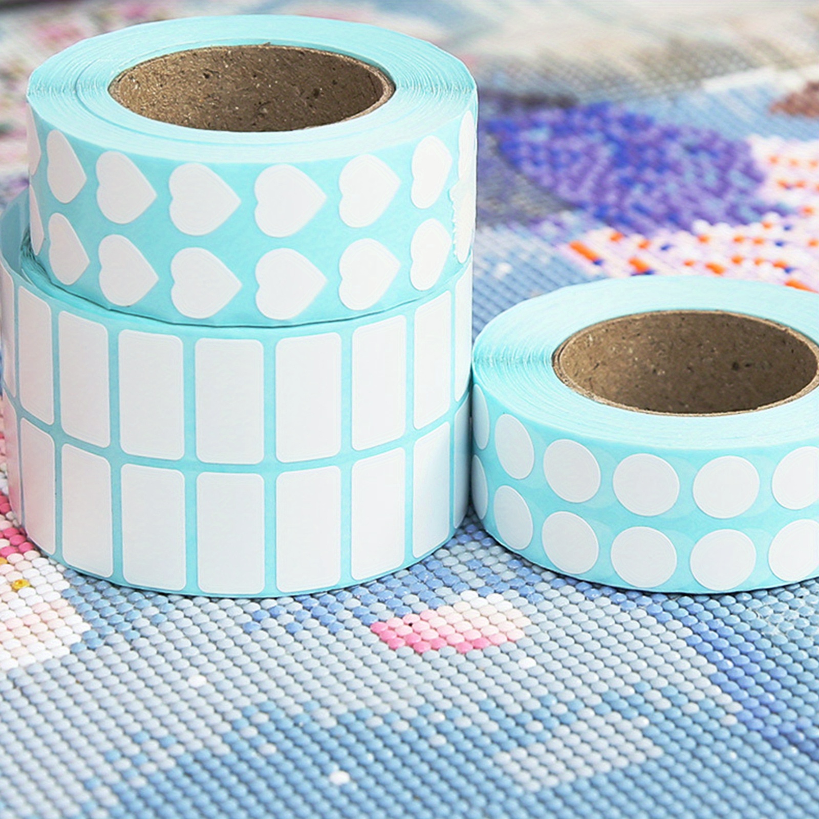 3000pcs 다이아몬드 페인팅 라벨 빈 스티커 필기 스티커 메모 색상 번호 주방 주최자 라벨 스티커 필기 해상도 자체