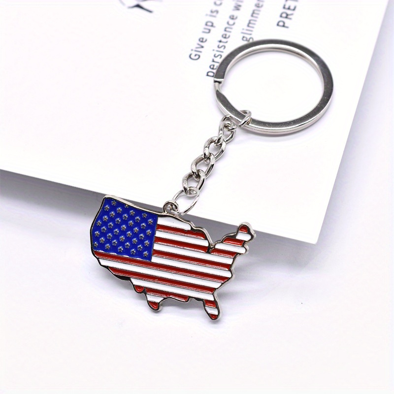 American Flag Keychain Patriotic Key Ring - Temu Australia