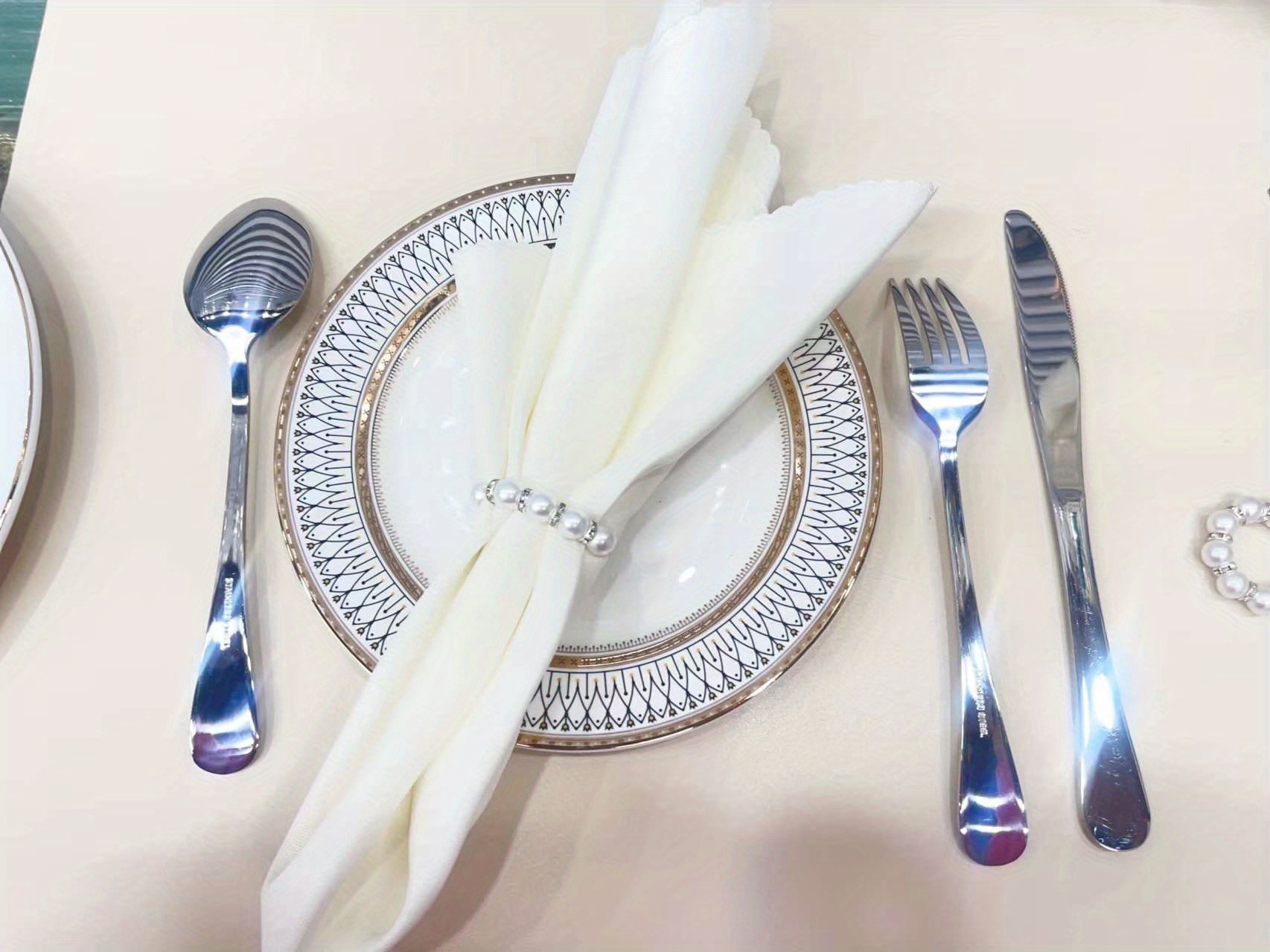 pearl napkin ring napkin le napkin holder - Temu New Zealand