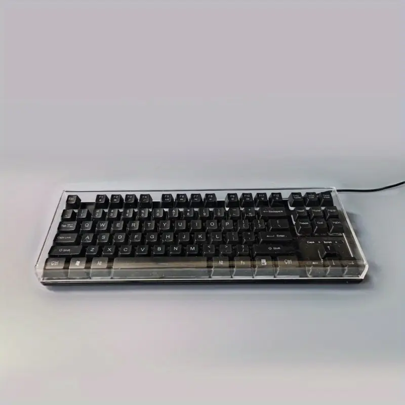 Transparent Acrylic Mechanical Keyboard Dust Cover 60 Keys - Temu Transparent Acrylic Mechanical Keyboard Dust Cover 60 Keys - Temu