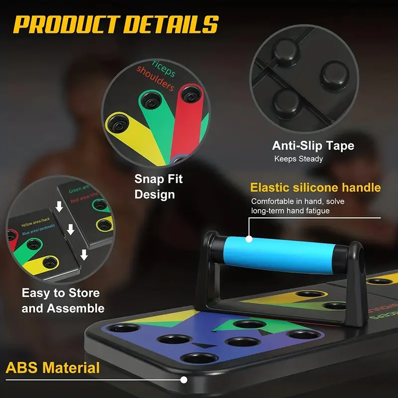 Color Coded Push Board Effective Strength Training Portable Temu
