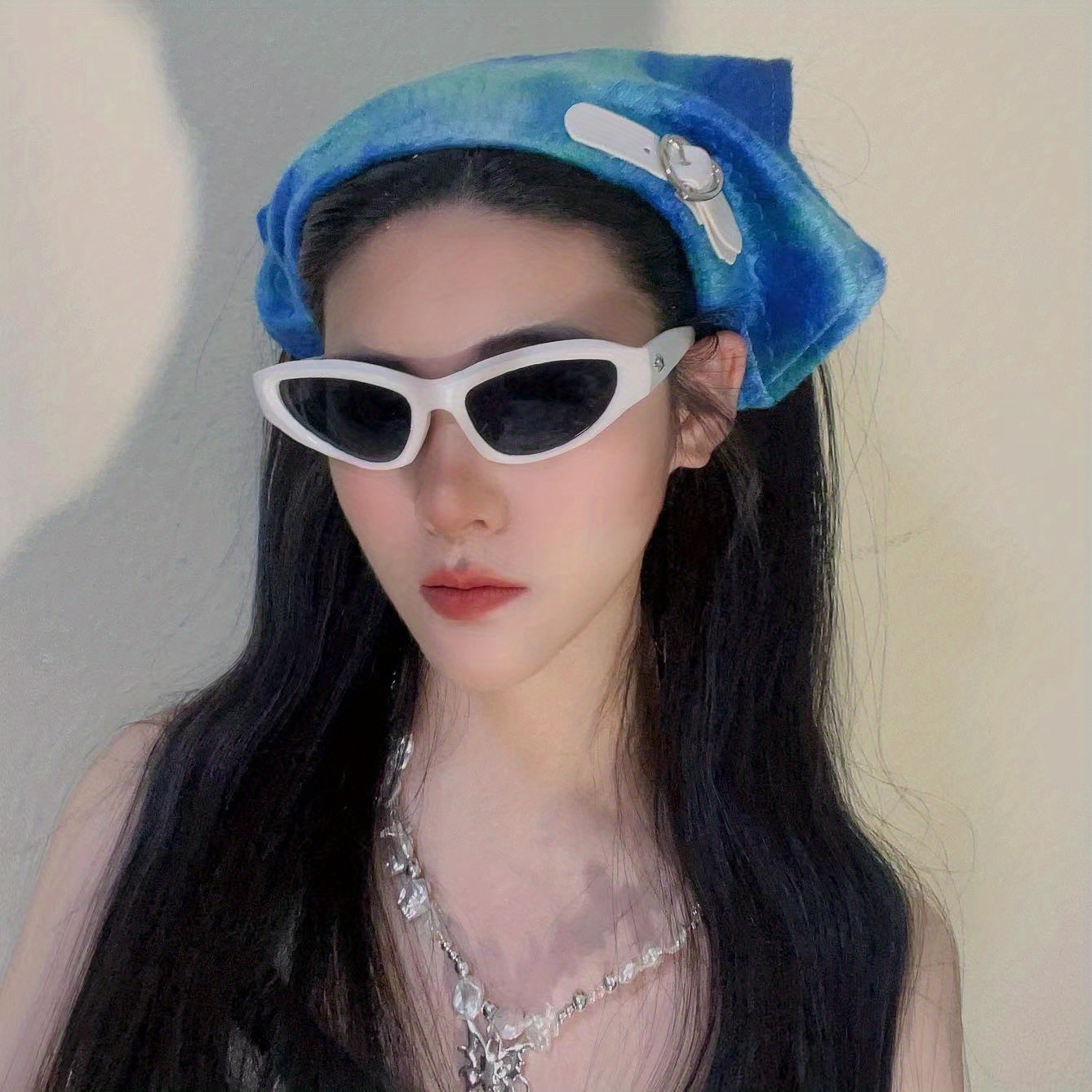 Y2k Embossed Scarf Gradient Color Headband Turban - Temu New Zealand