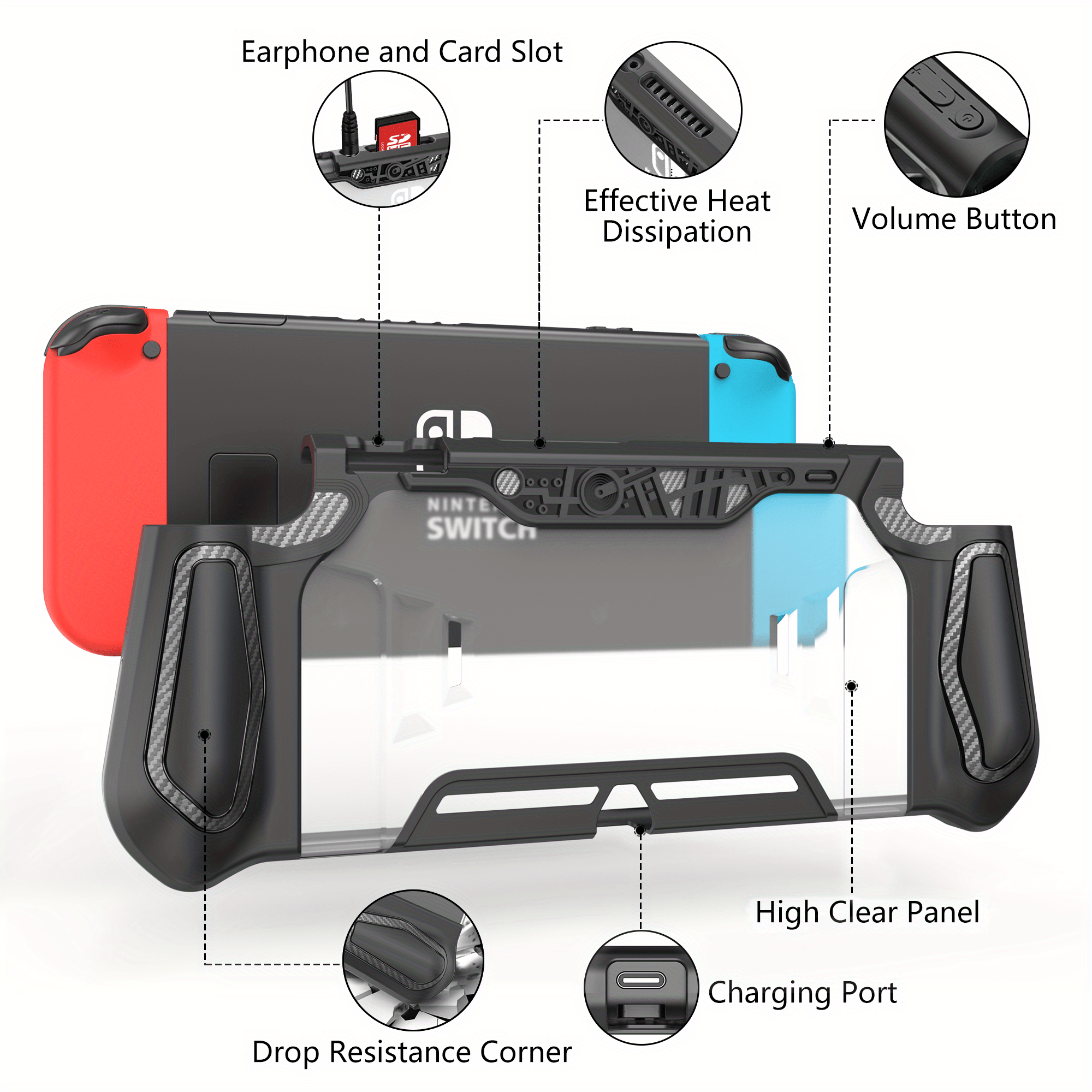 switch silicone anti drop anti scratch protective case - Temu Australia