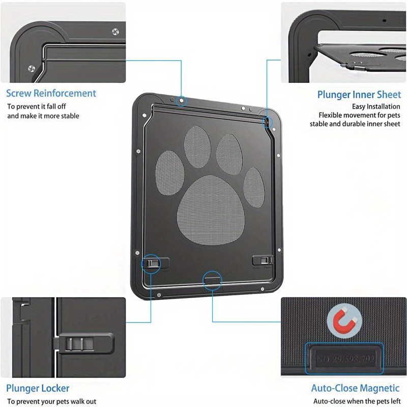 A Door: Automatic Lock Magnetic Self - Temu United