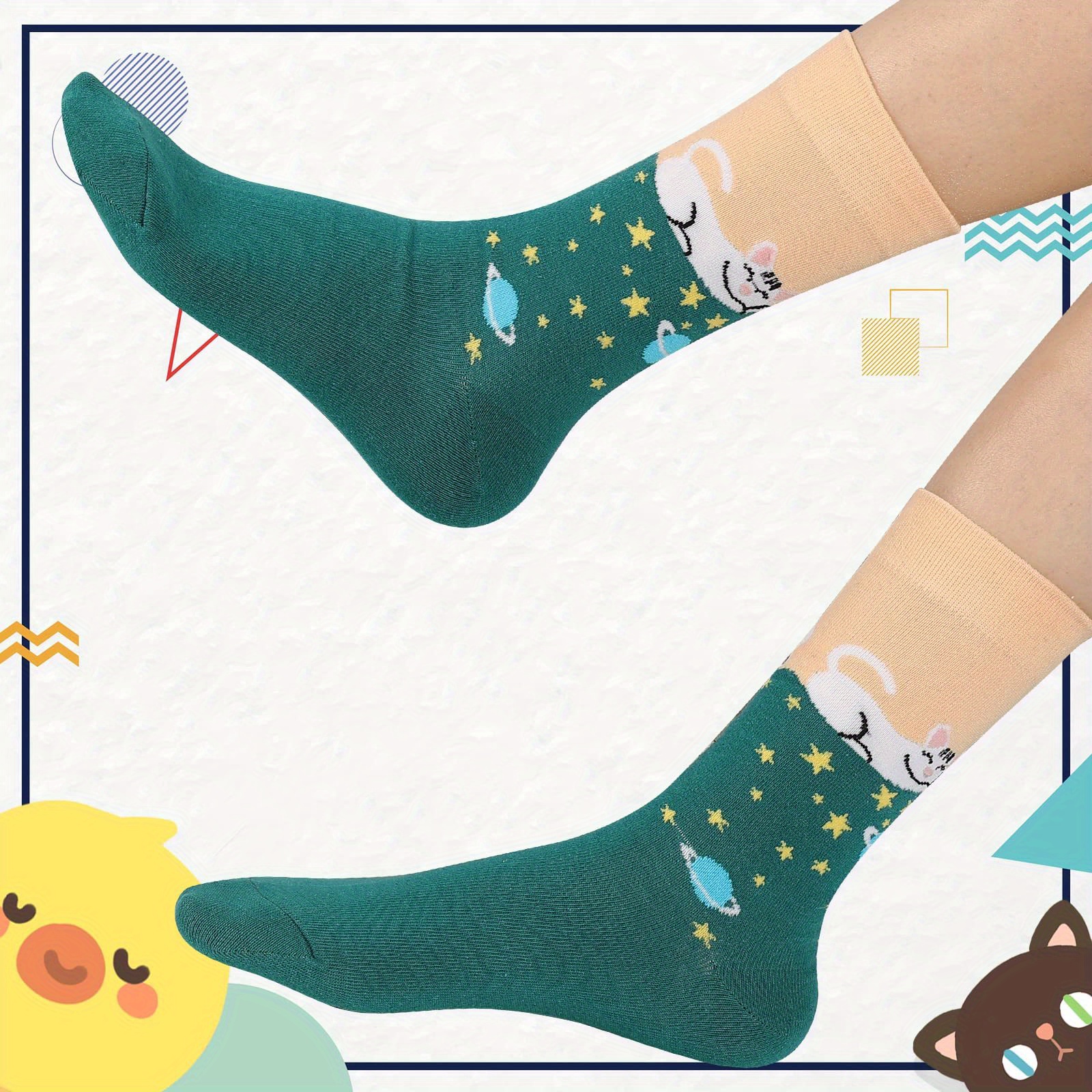 Youth Athletic Crew Socks Acefine Girls Boys Teens Super - Temu Australia