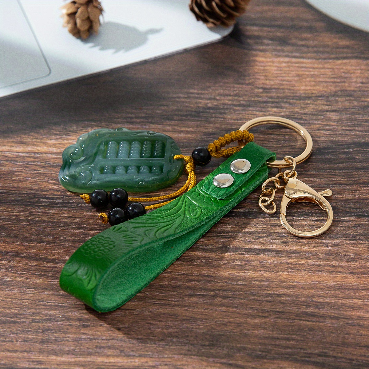 Retro Embossed Leather Keychain European Western Style - Temu Canada