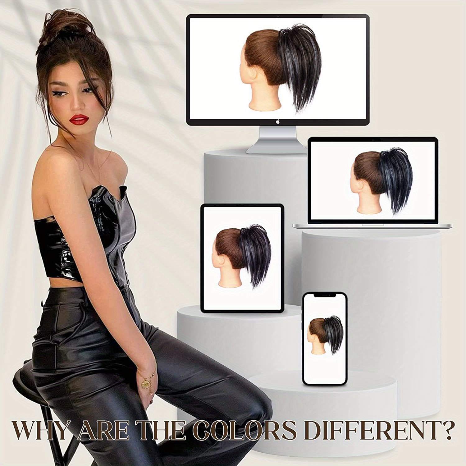 Y2k Messy Bun Hair Piece Claw Clip In Hair Bun Synthetic - Temu