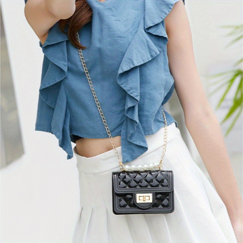 Mini Quilted Jelly Crossbody Bag Cute Flap Shoulder Bag - Temu United ...