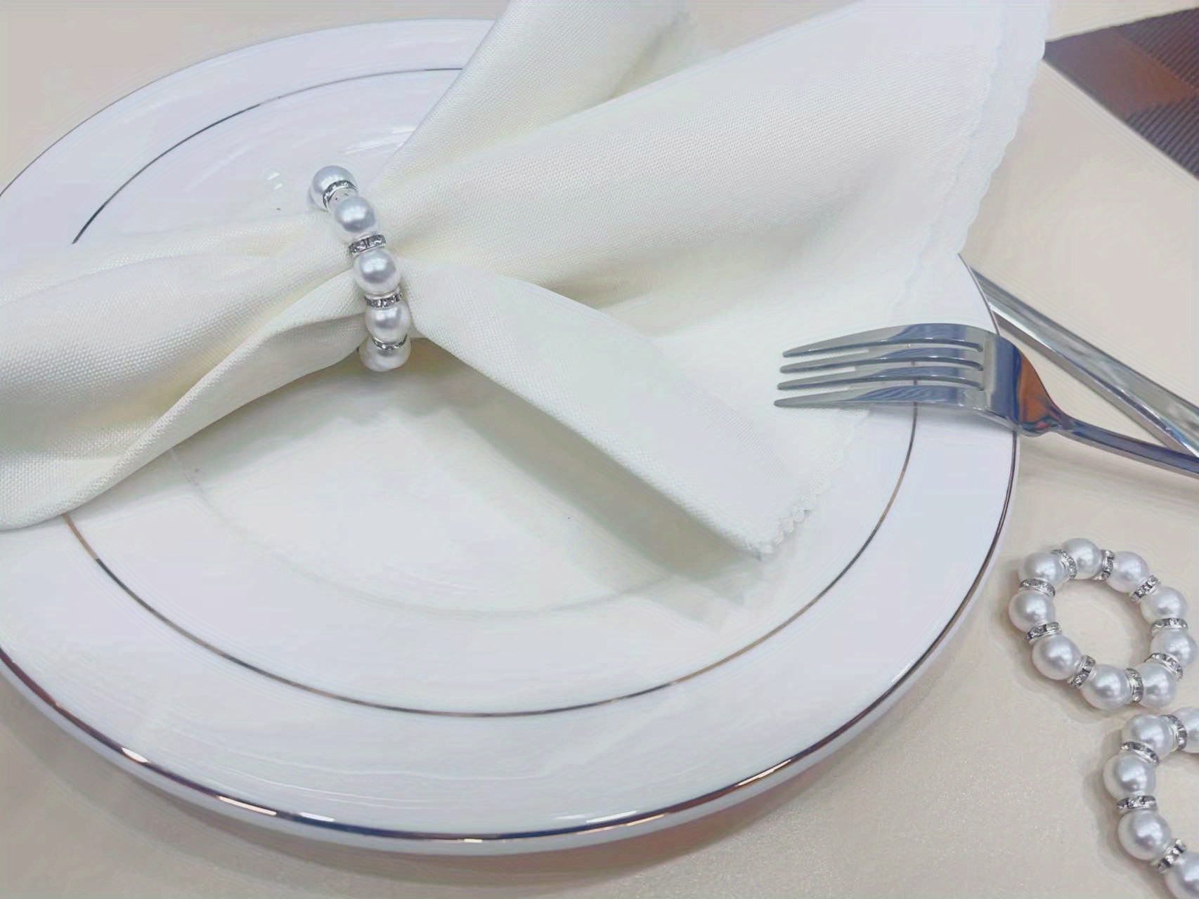pearl napkin ring napkin le napkin holder - Temu New Zealand